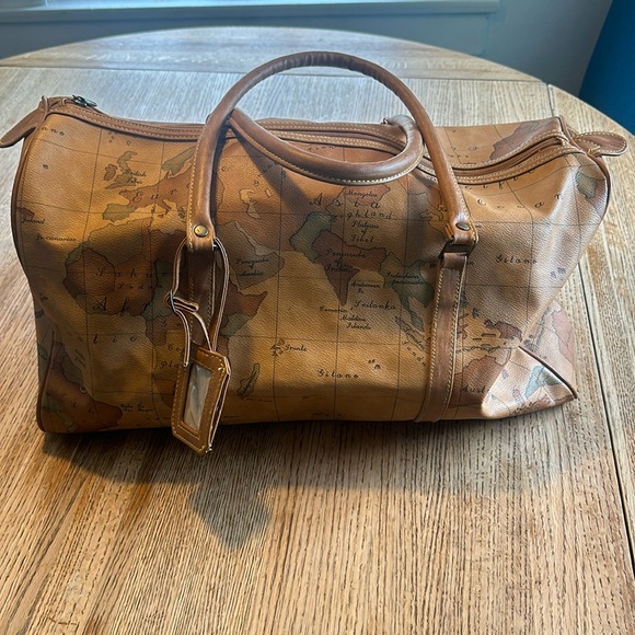 Gitano | Bags | Gitano Vintage World Map Travel Duffel Bag | Poshmark